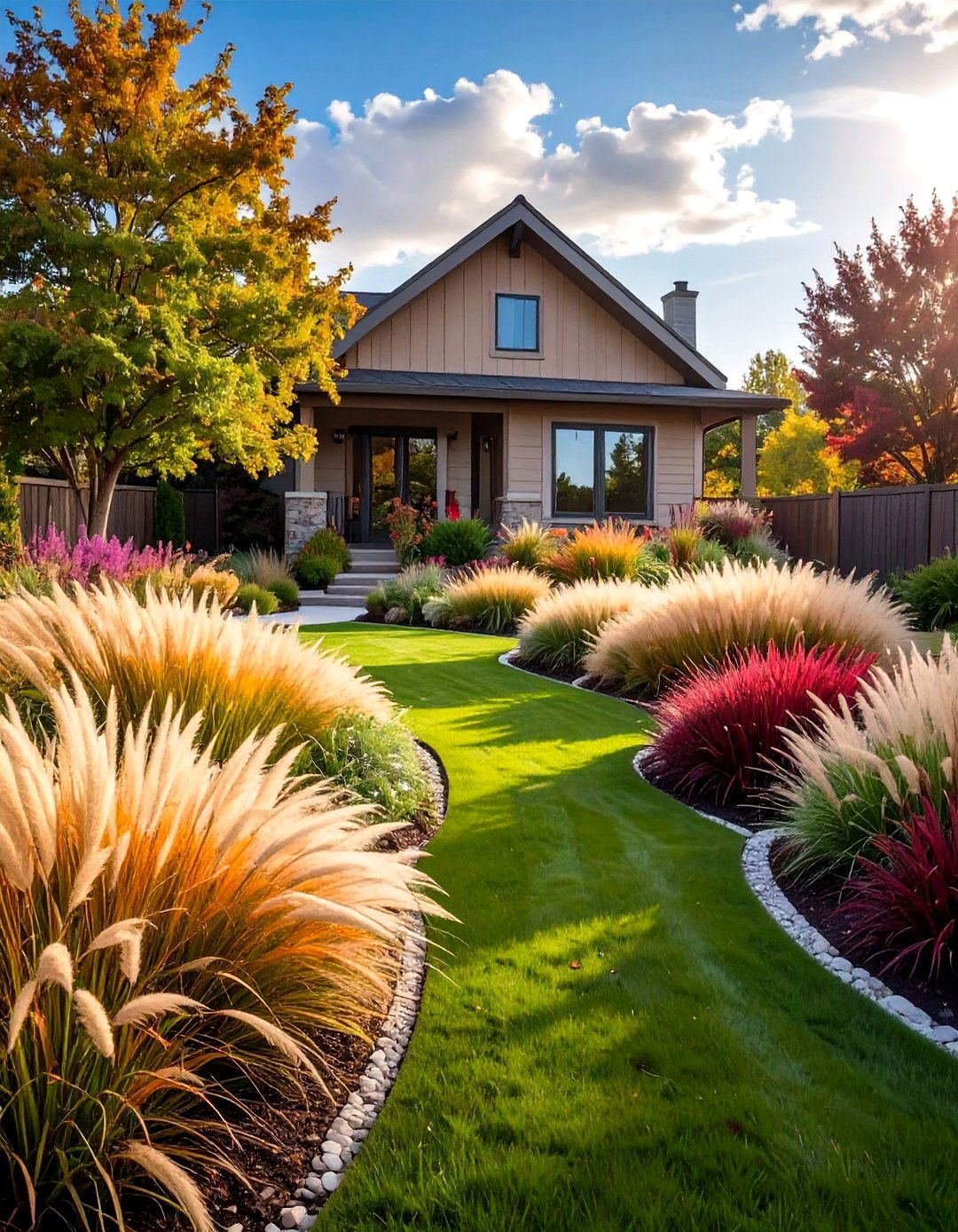 30 Creative Front Lawn Ideas to Boost Your Curb Appeal - We Love Home Blog