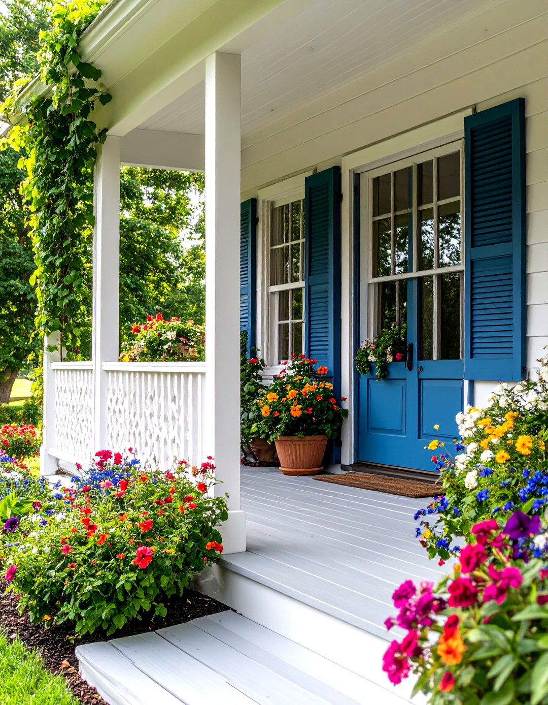 30 Farmhouse Front Porch Ideas for Better Curb Appeal - We Love Home Blog