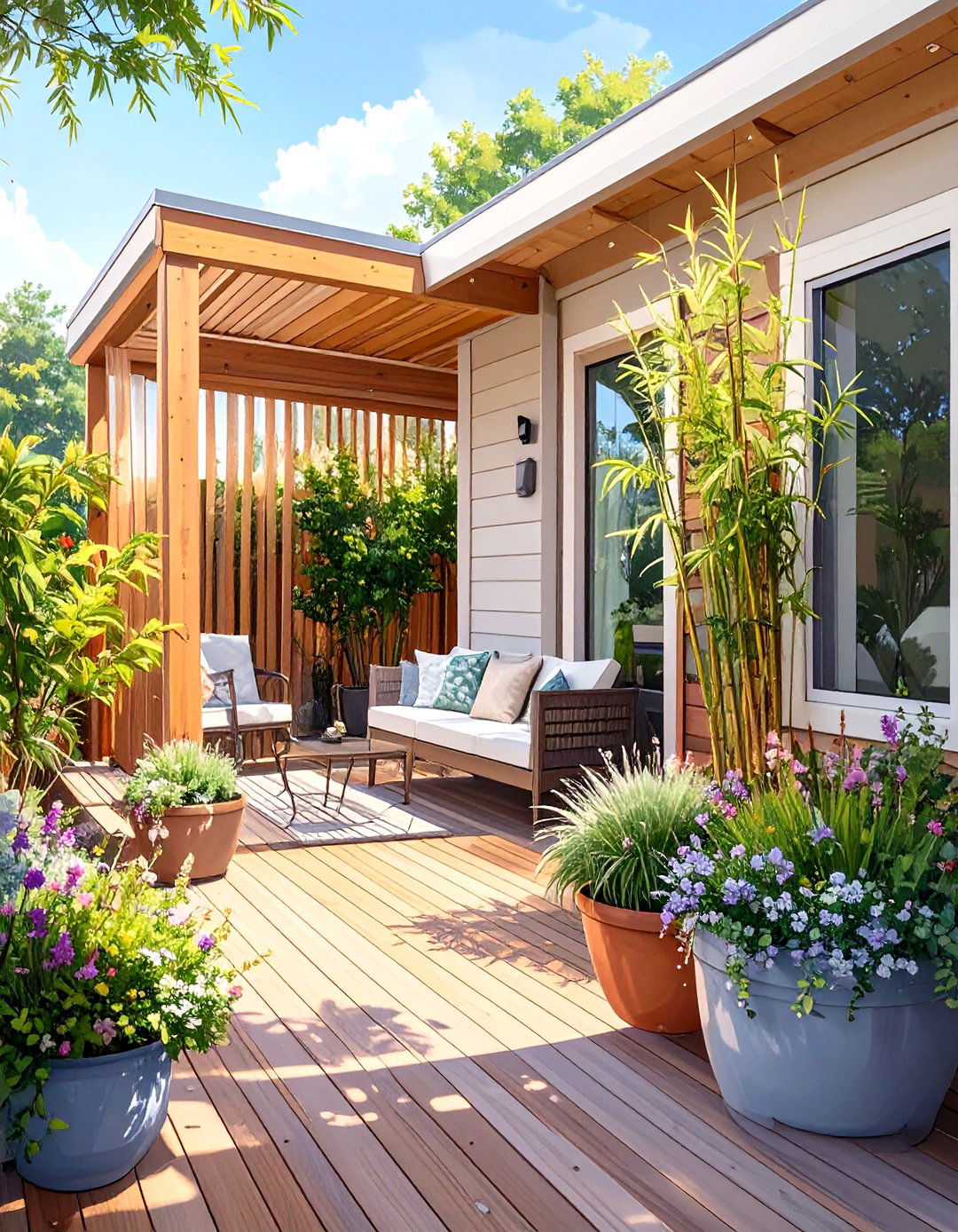 30 Modern Mobile Home Deck Ideas for Outdoor Living - We Love Home Blog