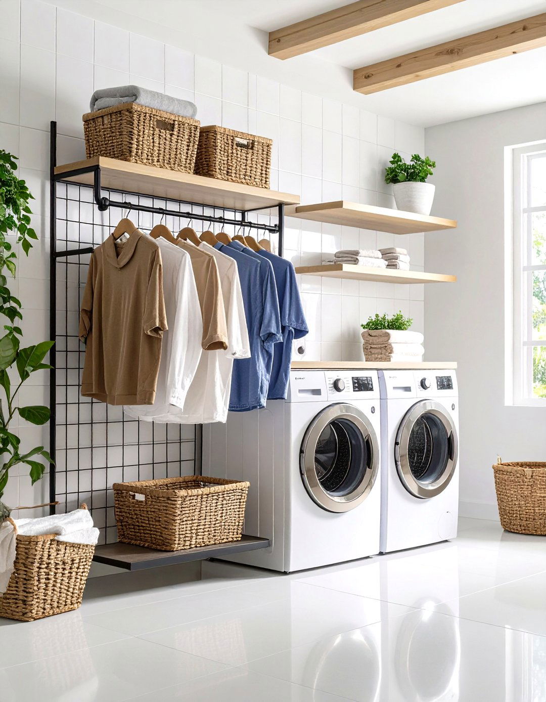 30 Laundry Room Drying Rack Ideas for Better Air Drying - We Love Home Blog