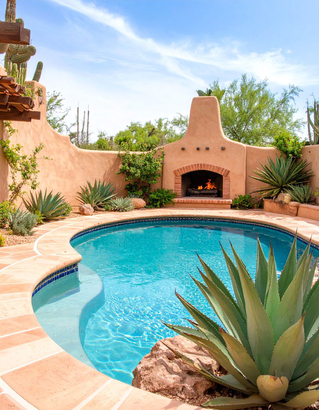 30 Backyard Pool Landscaping Ideas for a Home Resort - We Love Home Blog