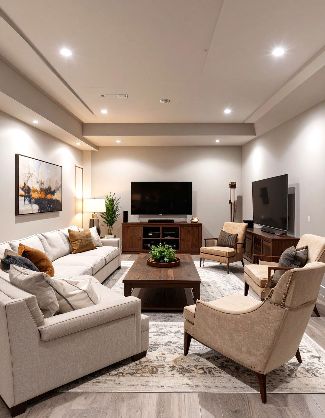 30 Cozy Basement TV Room Ideas for the Perfect Cinema - We Love Home Blog