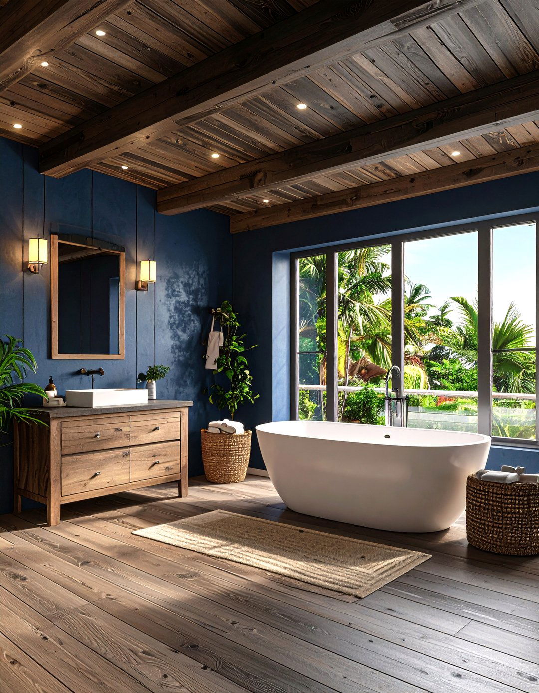 30 AI Coastal Bathroom Ideas for a Beachy Vibe - We Love Home Blog