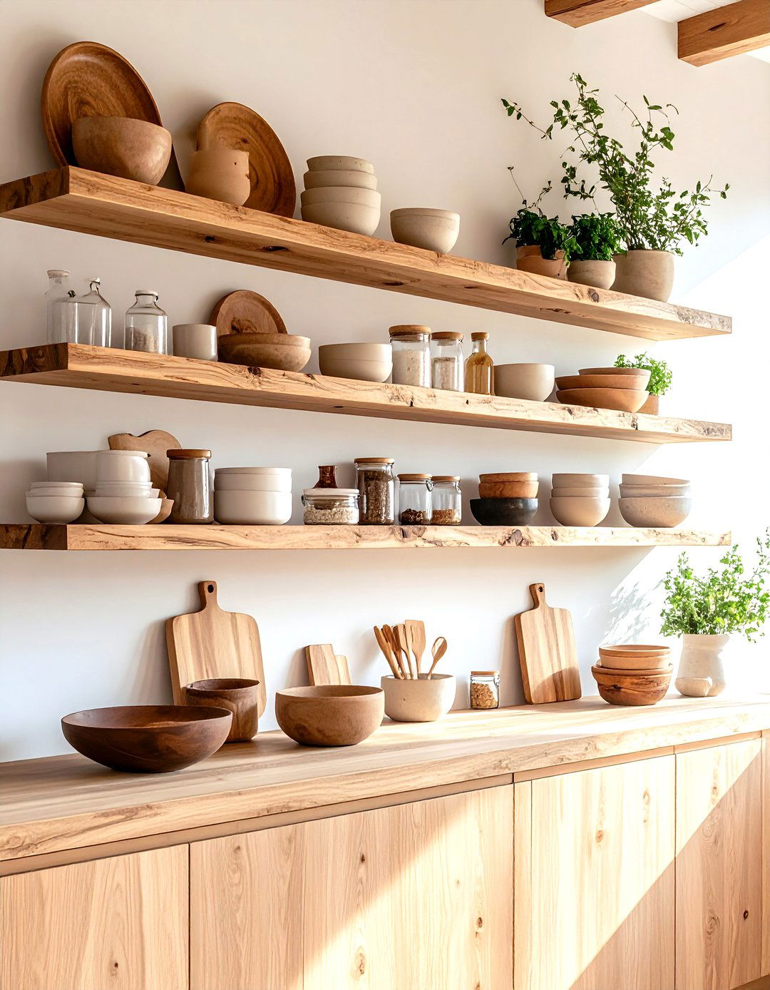 30 Kitchen Floating Shelves Ideas for Storage - We Love Home Blog