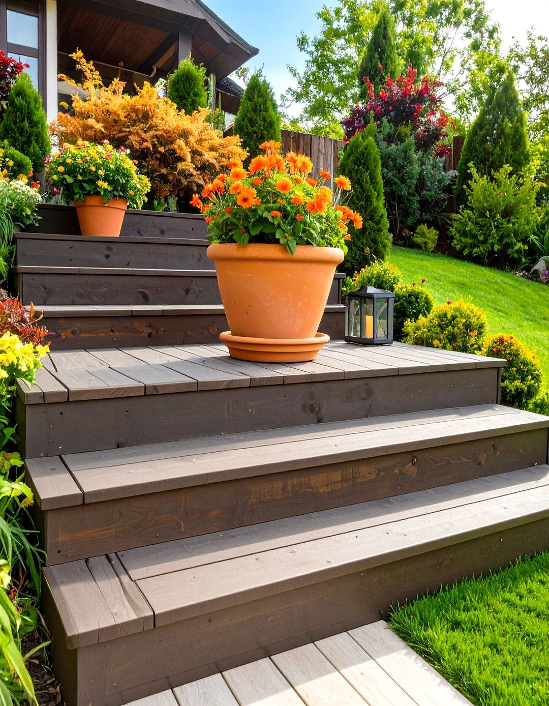30 Practical Outdoor Deck Steps Ideas for Safe Access - We Love Home Blog