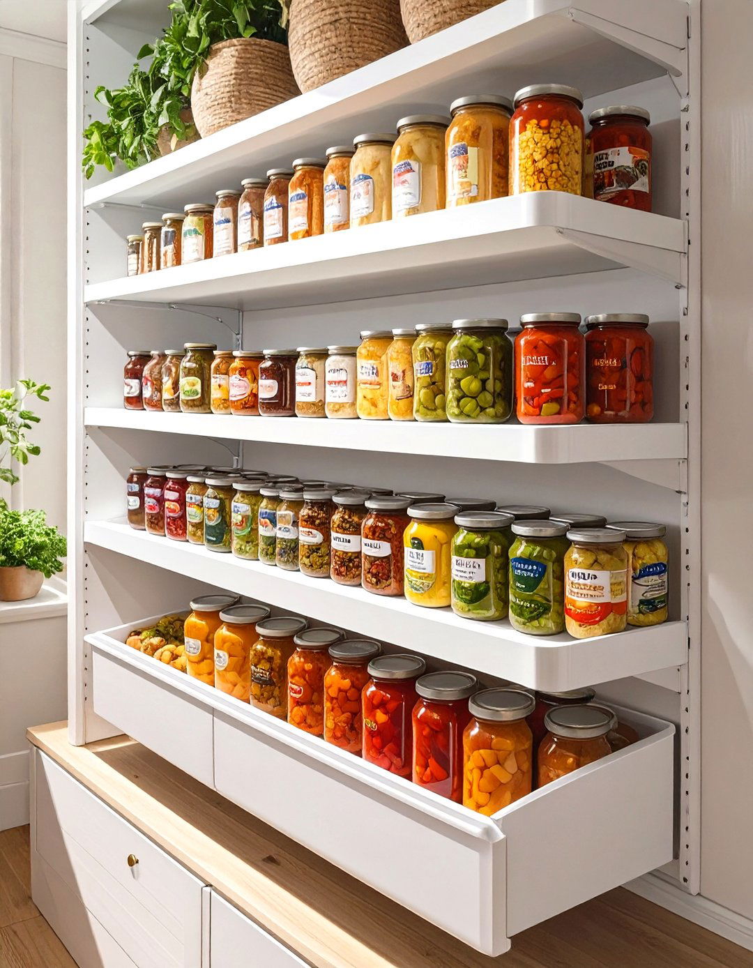30 Small Pantry Shelving Ideas to Organize Your Kitchen - We Love Home Blog