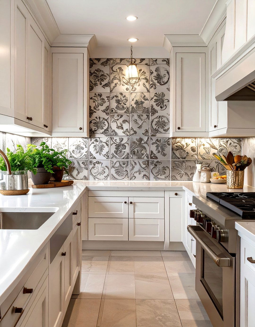 30 Backsplash Ideas for White Cabinets and Quartz Countertops - We Love ...