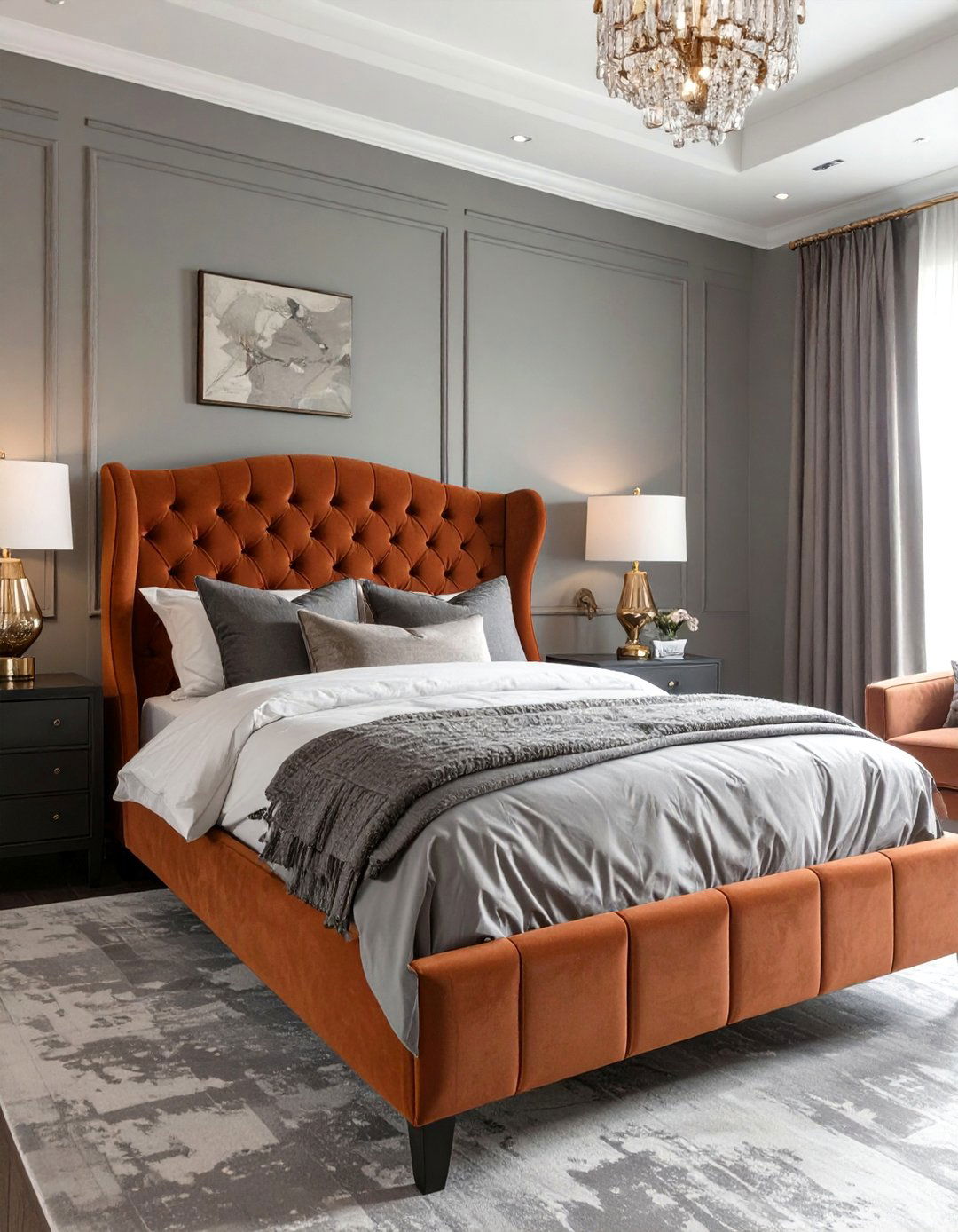 30 Burnt Orange Bedroom Ideas for a Warm and Cozy Vibe - We Love Home Blog
