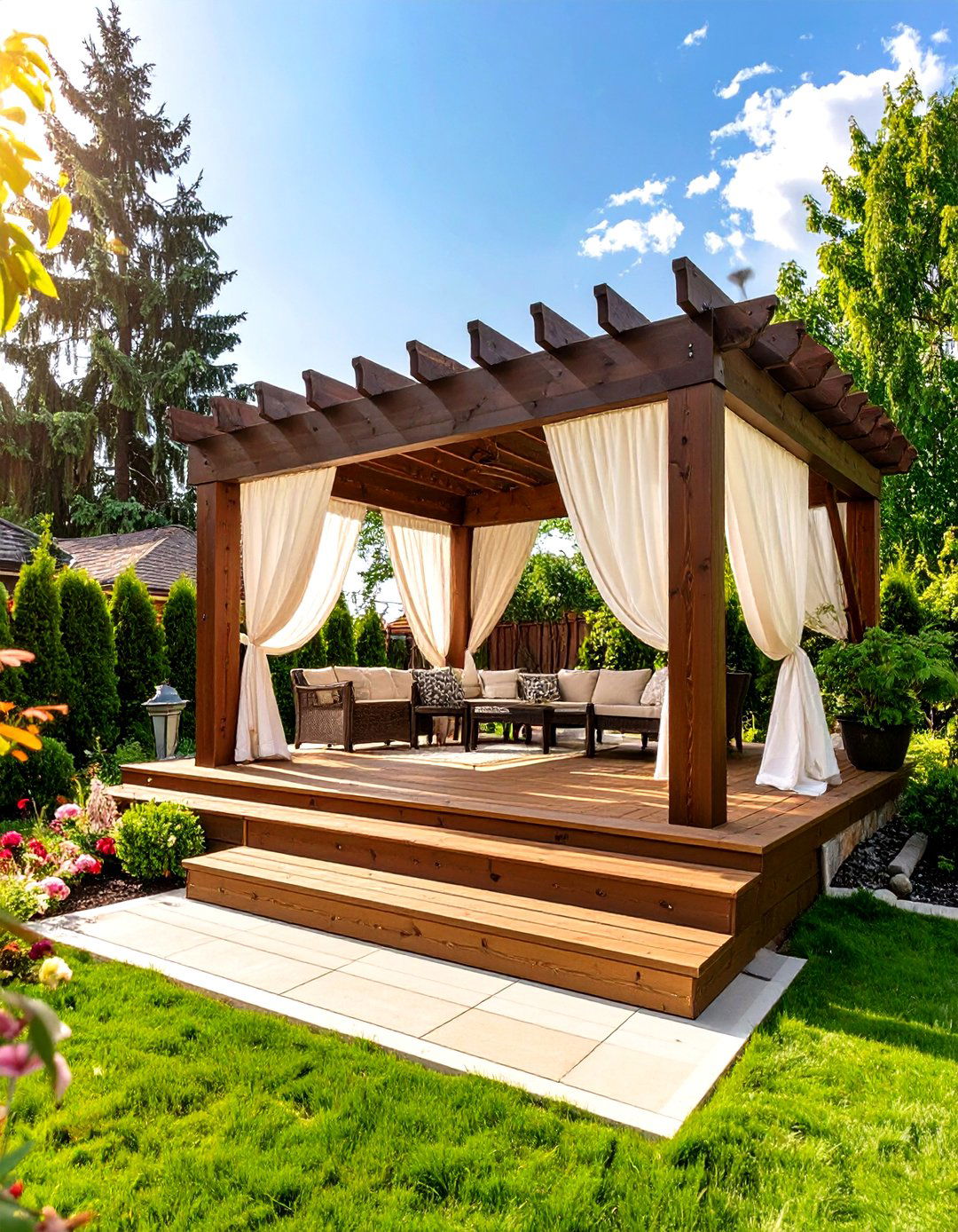 30 Split Level 2 Level Deck Designs for Your Backyard - We Love Home Blog