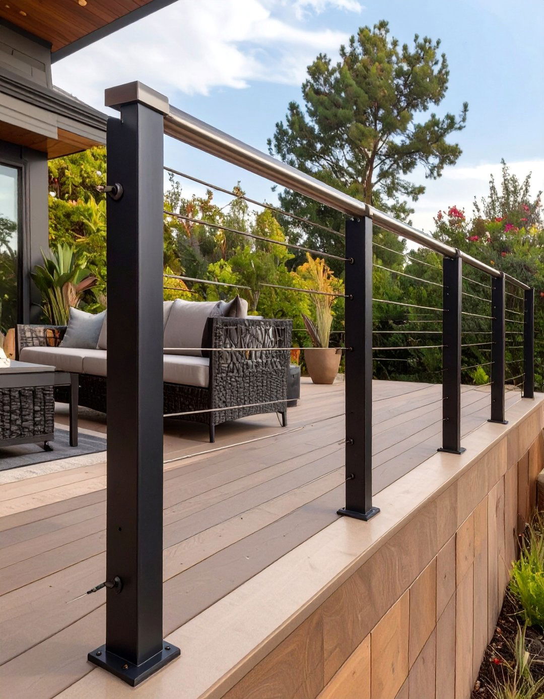30 Cable Deck Railing Ideas for a Modern Outdoor Look - We Love Home Blog