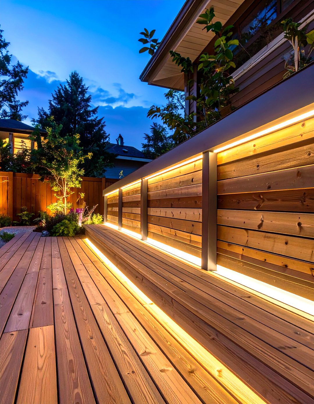 30 Bright Outdoor Fence Lighting Ideas for a Glowy Yard - We Love Home Blog