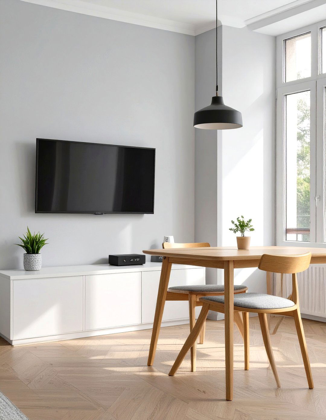 30 Small Living Room Ideas With TV and Dining Table - We Love Home Blog