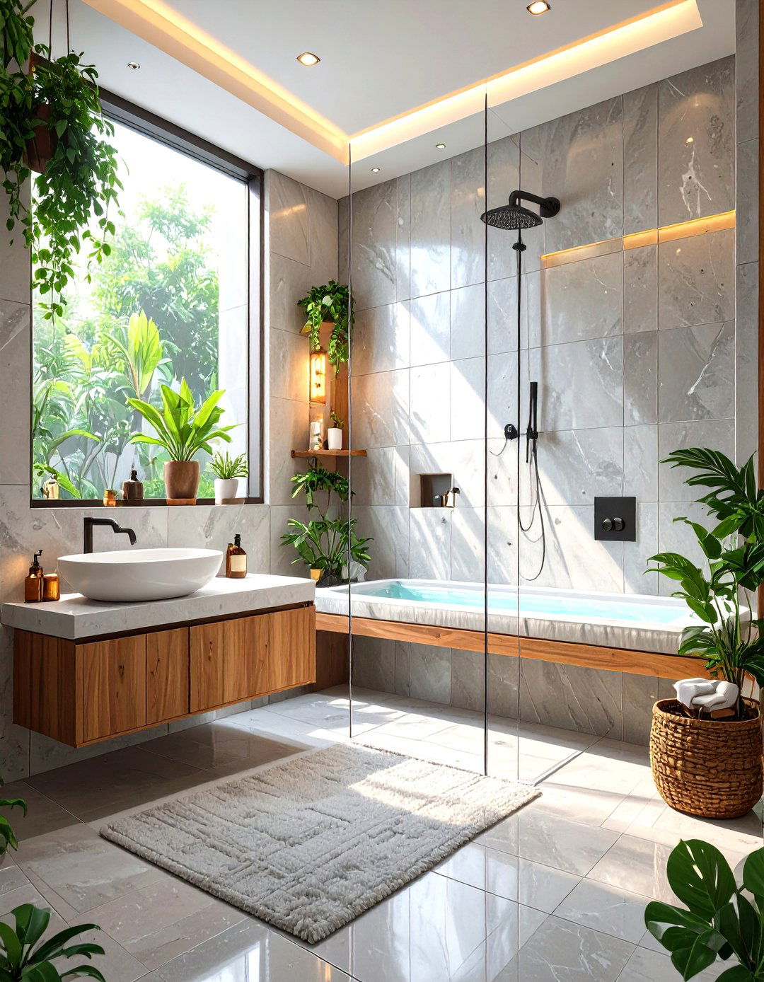 30 Modern Wet Room Bathroom Ideas for a Luxury Home - We Love Home Blog