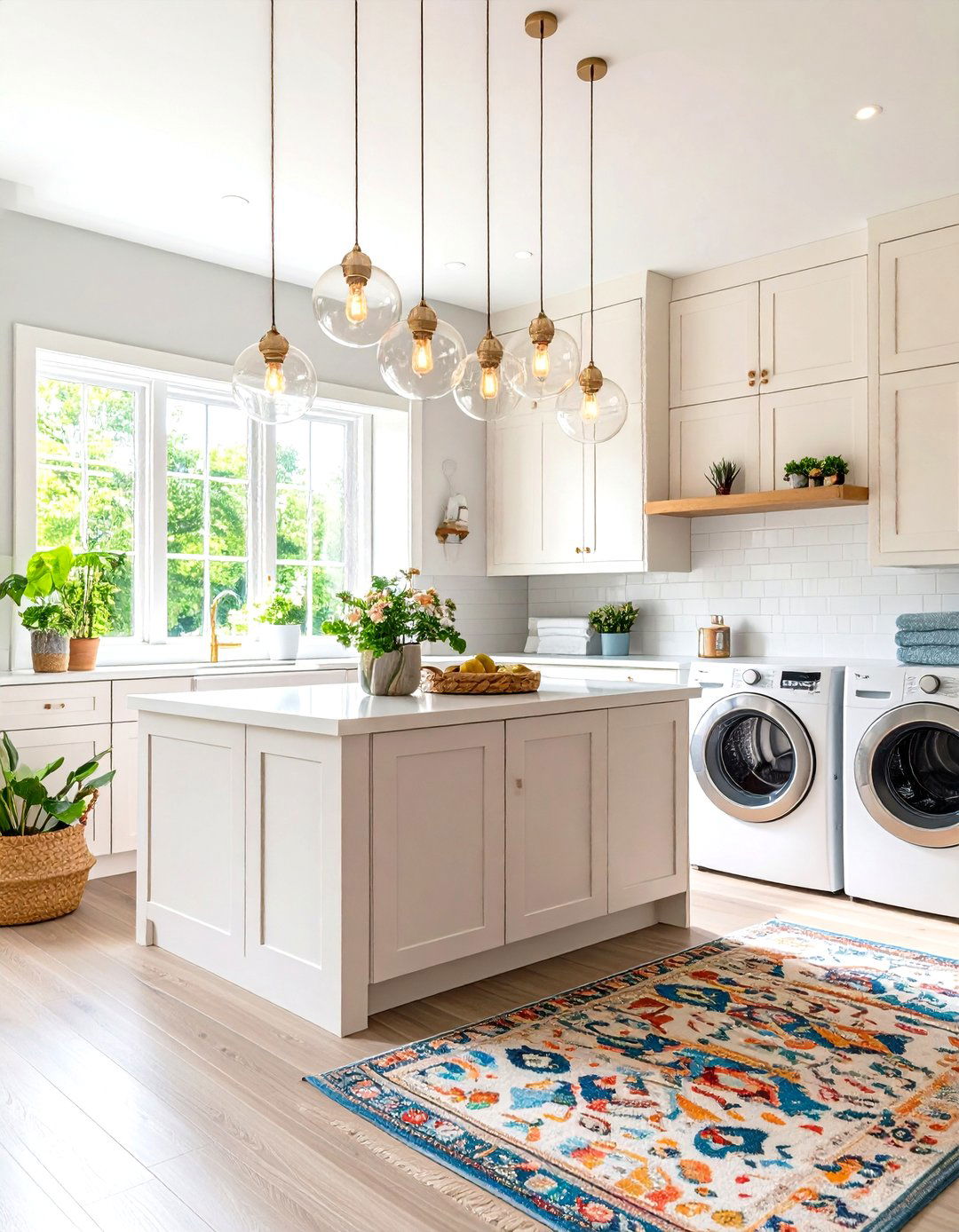 30 Laundry Room Lighting Ideas to Brighten the Space - We Love Home Blog