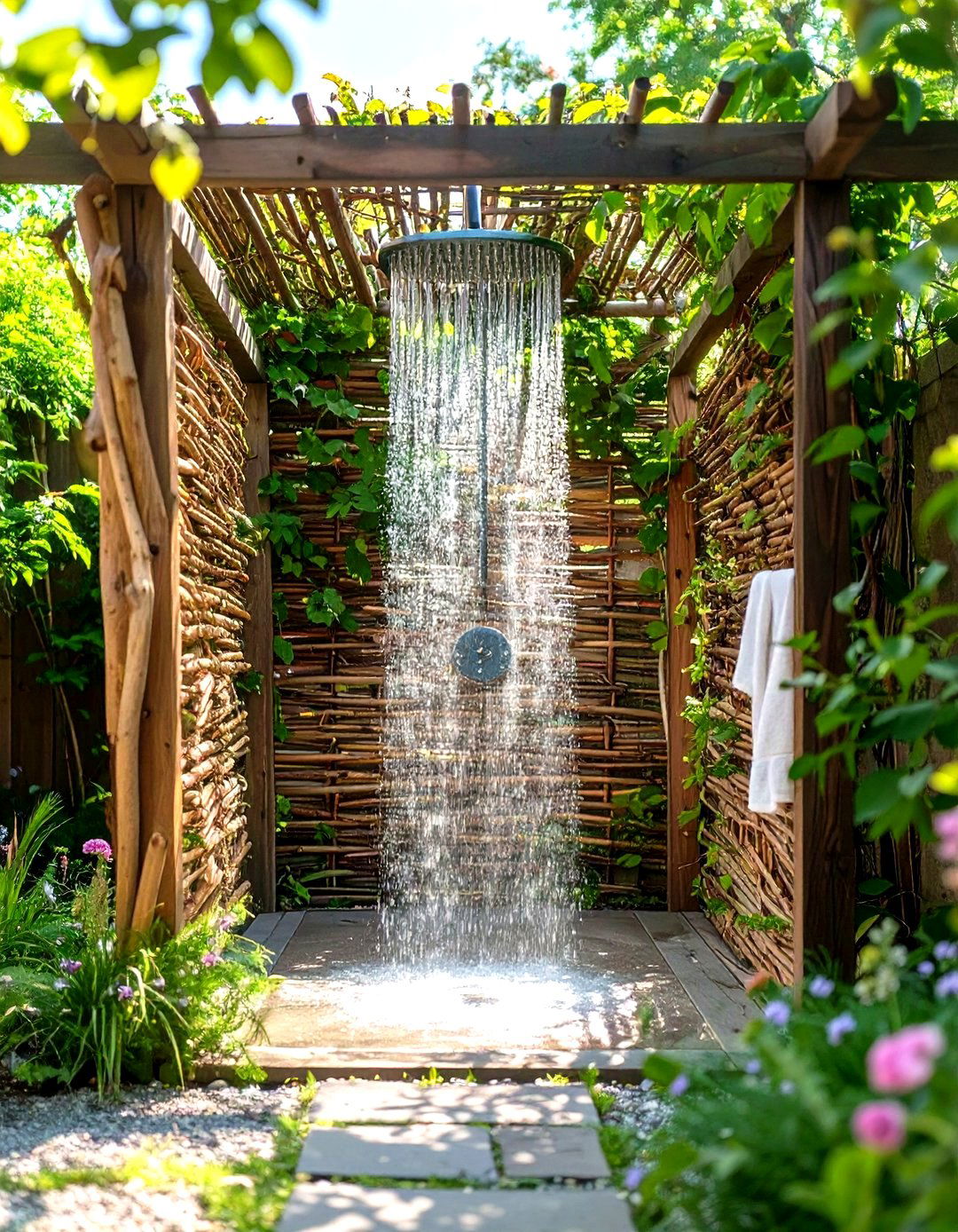 30 Rustic Outdoor Shower Ideas for Your Backyard - We Love Home Blog