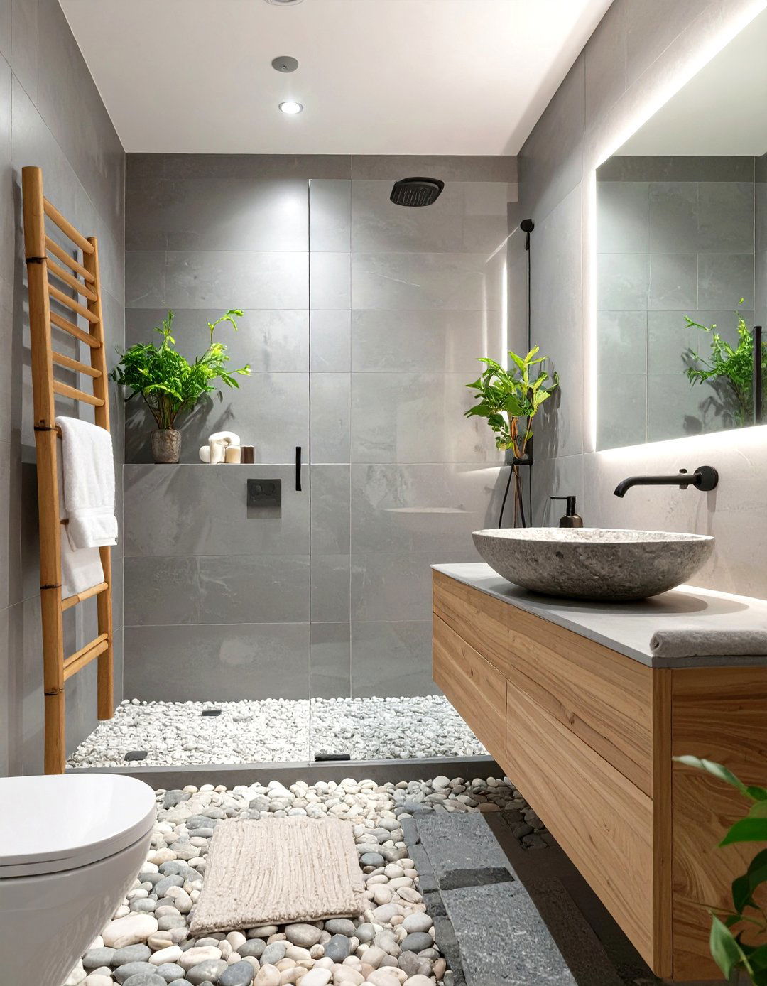 30 Grey Modern Small Bathroom Designs for Maximum Impact - We Love Home ...