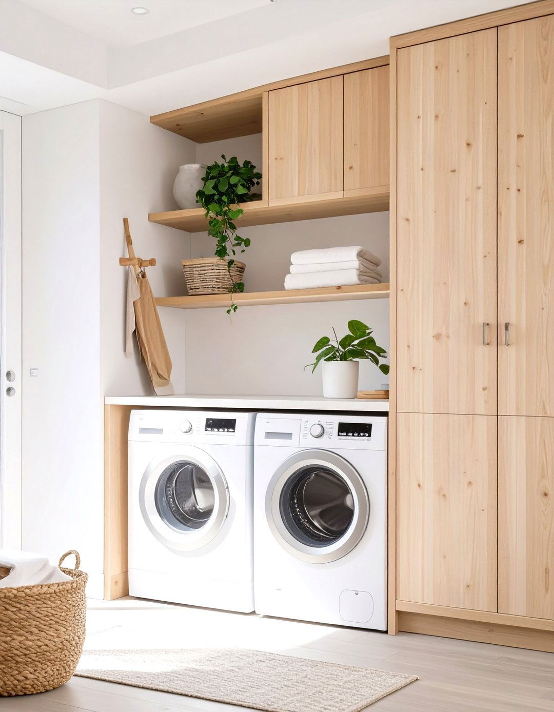 30 Modern Stacked Laundry Room Ideas to Save Space - We Love Home Blog